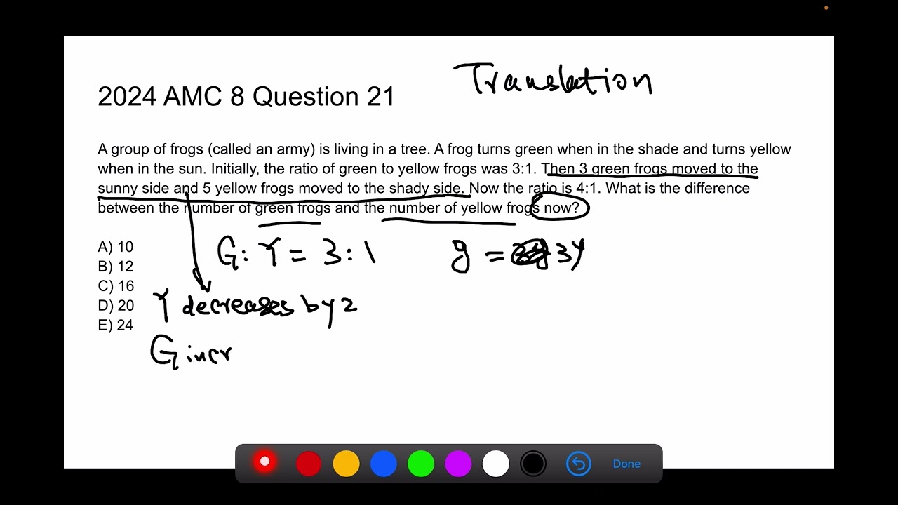2024 AMC 8 problem 21 solution