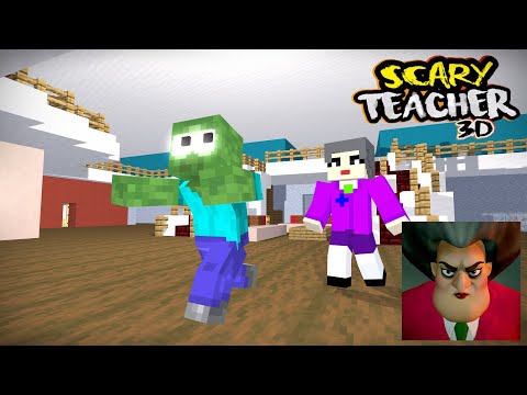 MONSTER MOBS SCARY TEACHER 3D ESCAPE CHALLENGE MINECRAFT ANIMATION