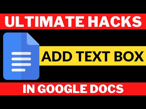 How To Add Text Box In Google Docs - 2023