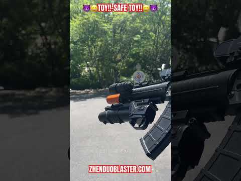 🔥CUSTOMIZED- MODDED- UPGRADED!🔥330+ HANKE FPS!  QBZ-191 (TOY!) Gel Ball Blaster! ZHENDUOBLASTER 🔥TOY