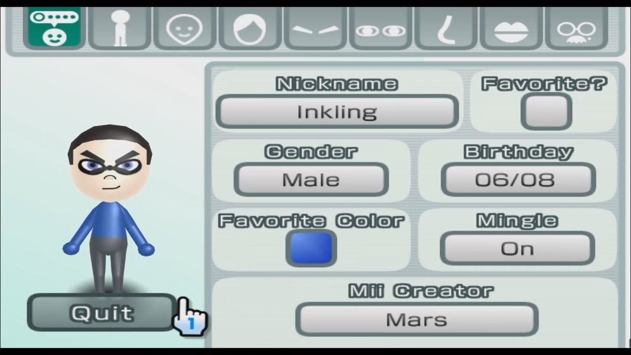 Inkling Boy - Splatoon - Mii 1458
