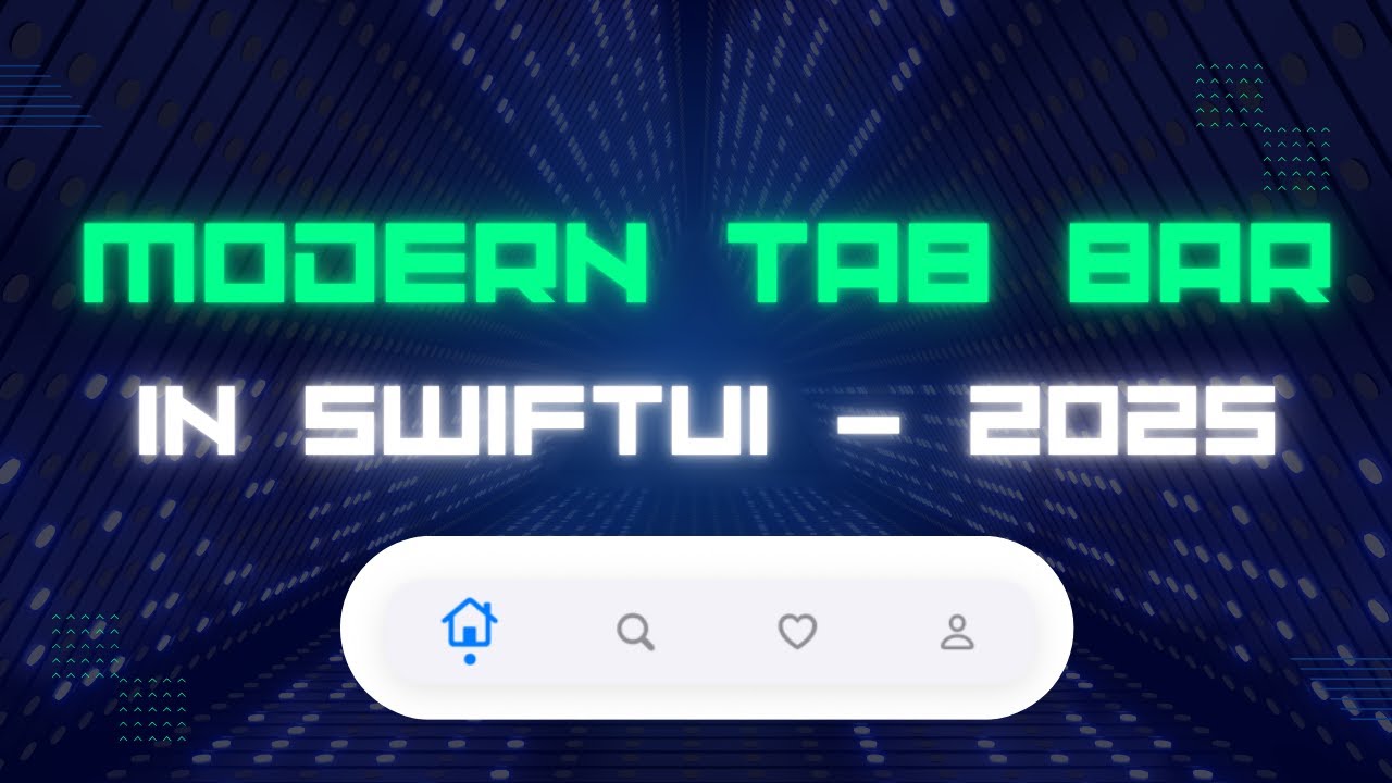Modern SwiftUI Tab Bar UI | Custom Animated TabView (2025 Tutorial) | iOS | SwiftUI | Tab Bar