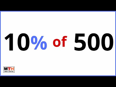 10 percent of 500