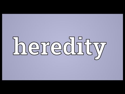 Heredity Meaning