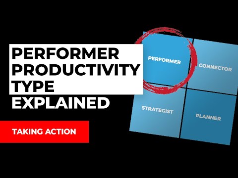 “Performer” Productivity Type Explained: Prioritizes Action