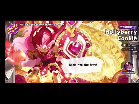 Hollyberry Cookie Awakened Gacha Animation | Cookie Run Kingdom
