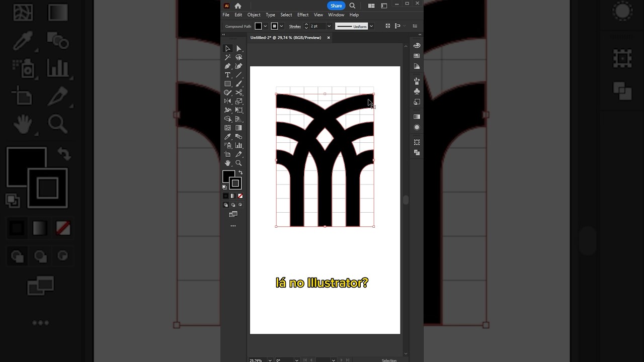 Símbolo de árvore no Illustrator