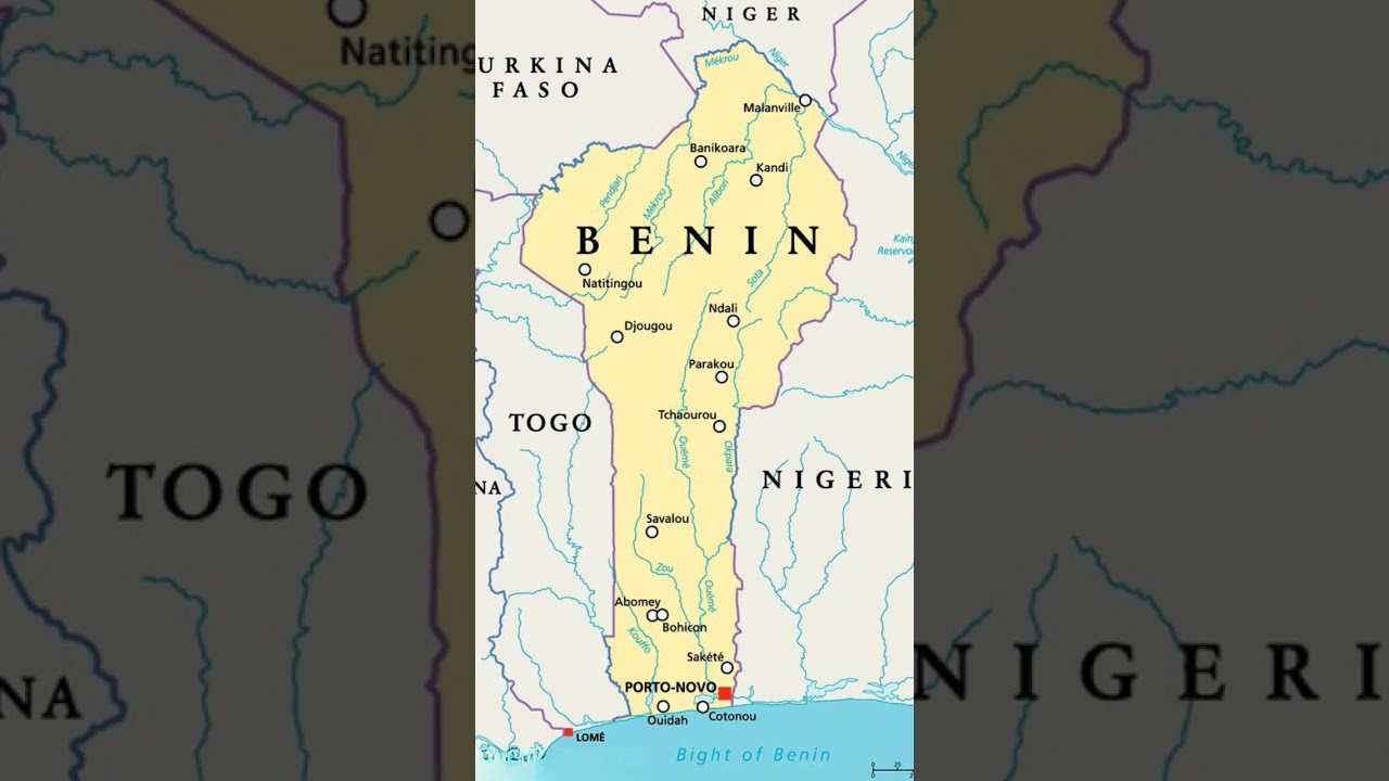 #Benin Country Map#
