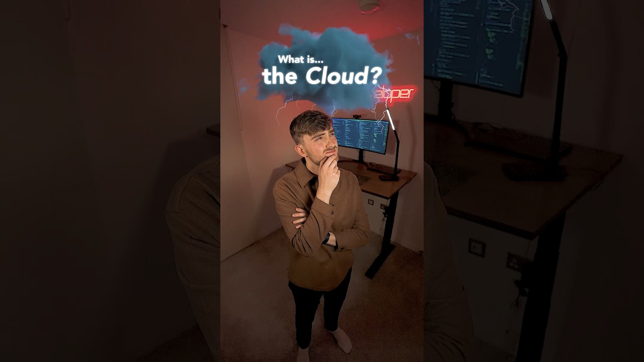 The Cloud explained in 60 seconds ☁️ #technology #tech