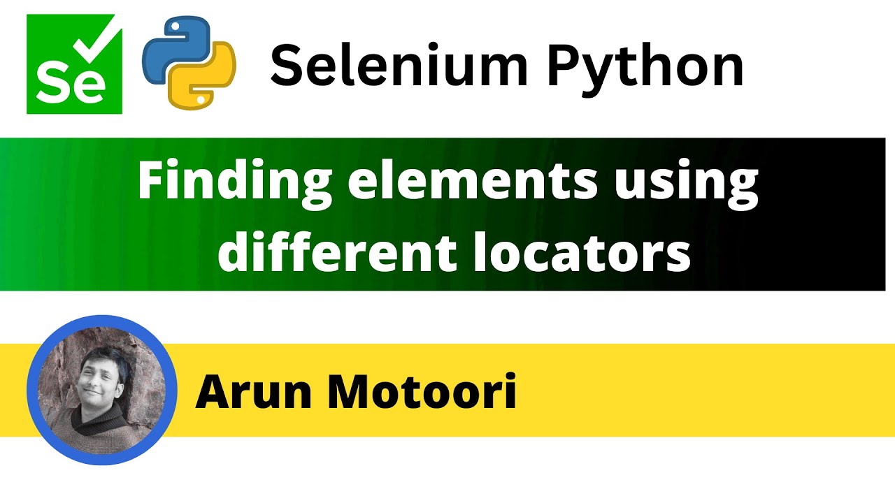 Finding element using different locators (Selenium Python)