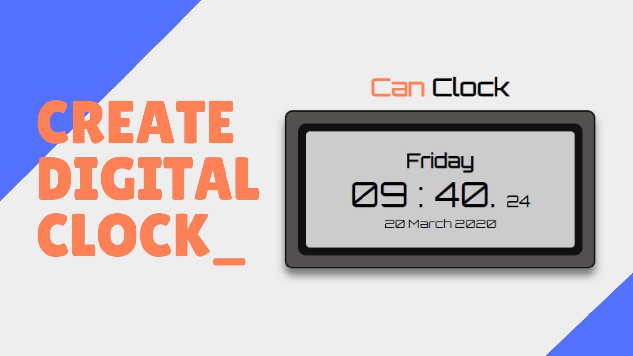 Create Digital Clock Using Javascript