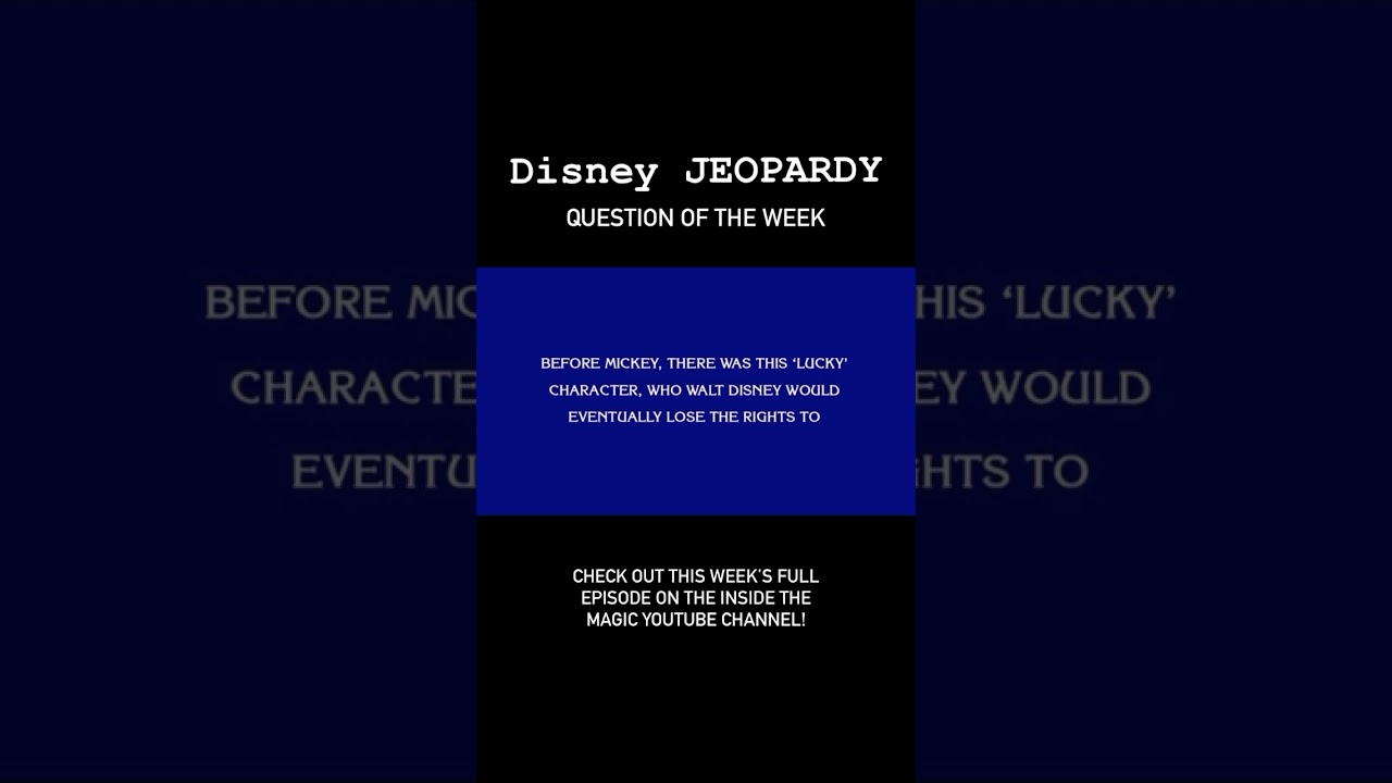 MyDisneyFix | Disney Jeopardy question of the week! #disneyjeopardy ...