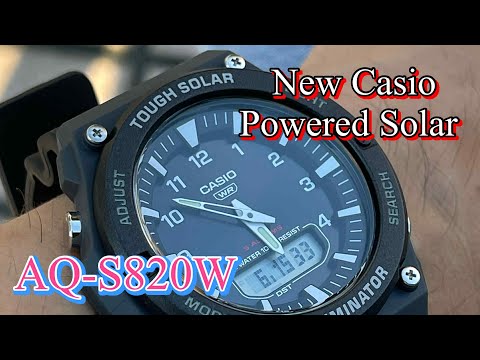 Casio Solar Powered new release under 63$ dollar AQ-S820W