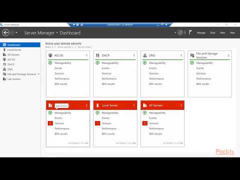 Getting Familiar with Windows Server 2016 Administration: Monitor with Server Manager| packtpub.com