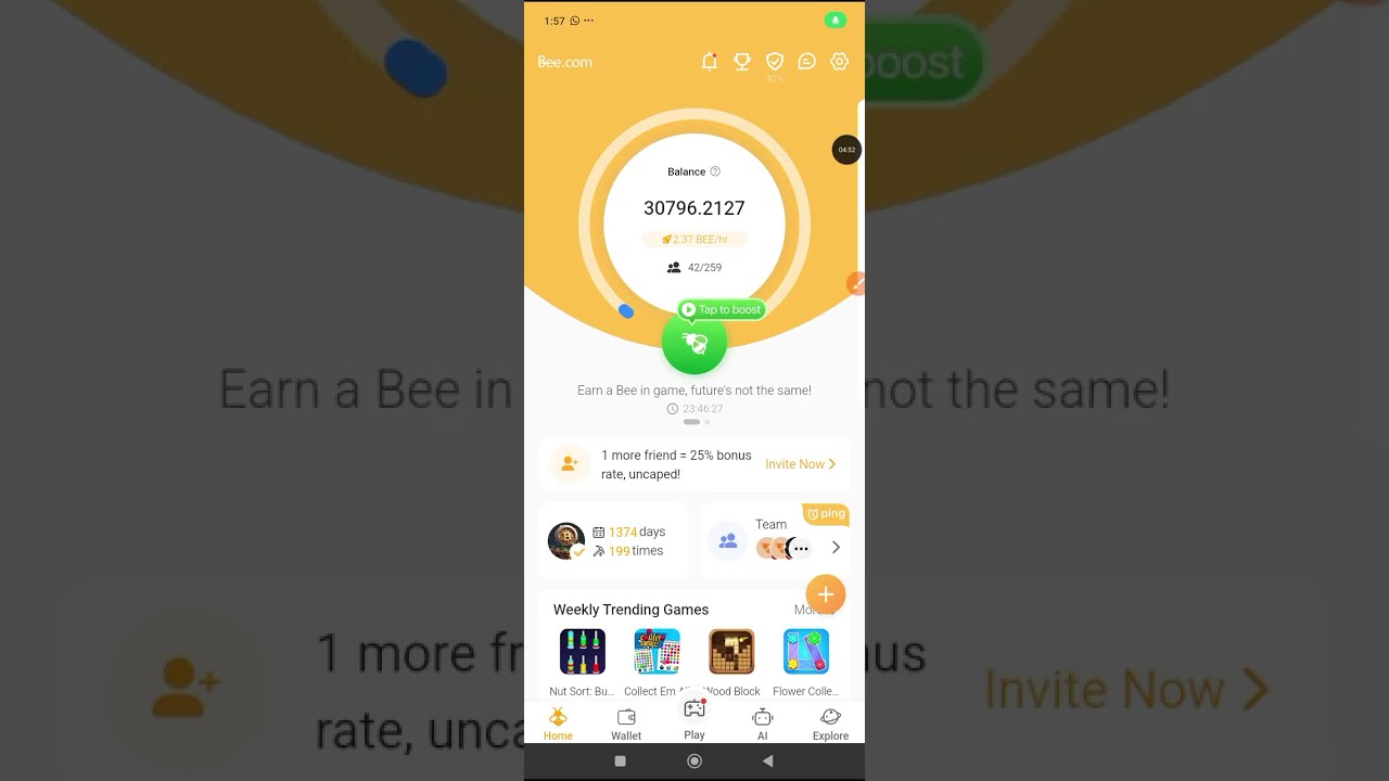 Bee network listing on Ethereum - fix your KYC