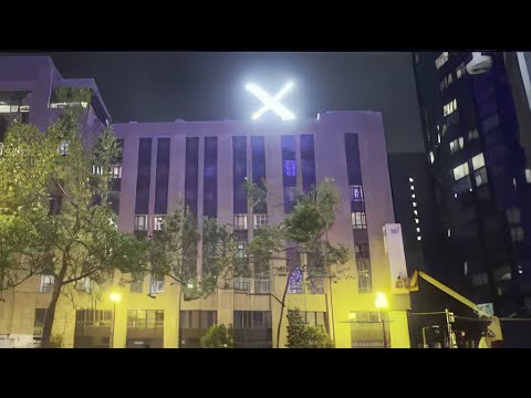 Bright 'X' sign at the former Twitter HQ concerns neighbors