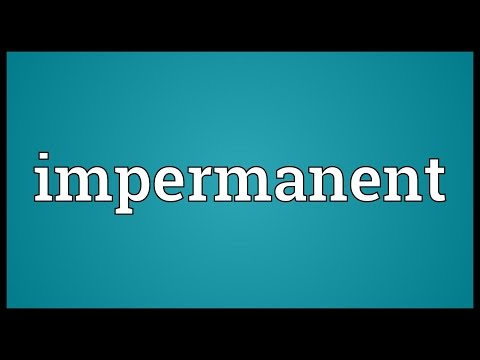 Impermanent Meaning
