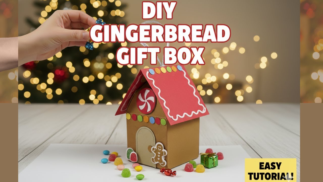 DIY Gingerbread GIft Box Tutorial: Box Up Some Holiday Cheer!