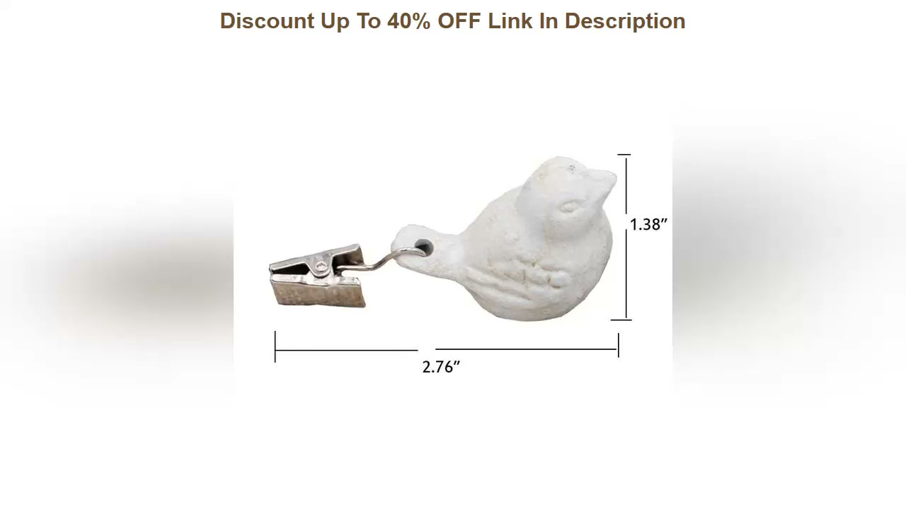 Most Awesome Product Funly mee Set of 4 Antique Tablecloth Weights with White Bird, Tablecloths Hea