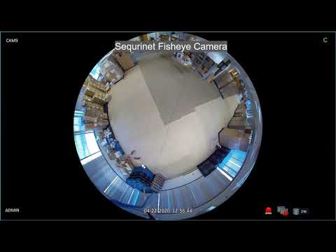 Sequrinet Fisheye Camera: Camera control in Live & Playback mode
