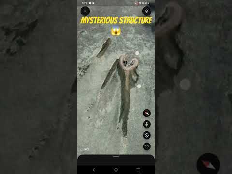 Google Earth for mysterious giant structure 😱😱 #remix #edm #dj #music #musica #skstar #techno #total