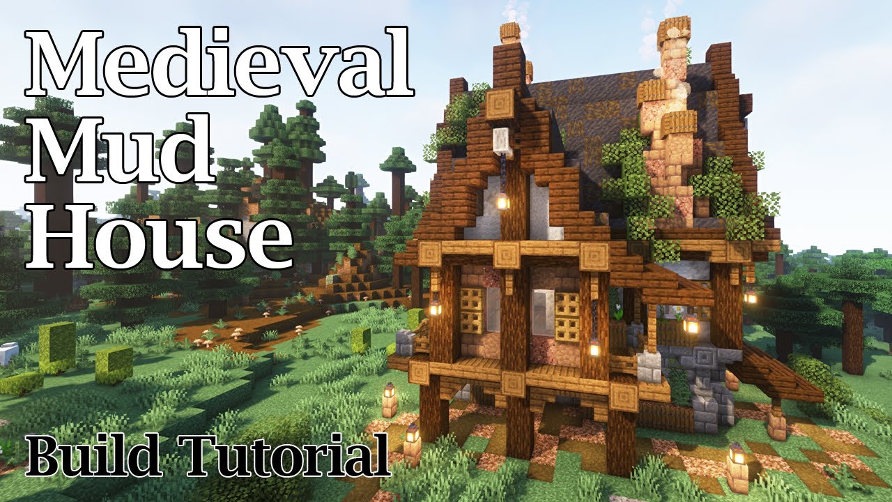 Minecraft Medieval Mud House | Fantasy Medieval Build - Minecraft Builders