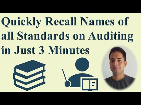 Quickly Recall Names of all Standard on Auditing in Just 3 Minutes | CA Inter and CA Final Audit