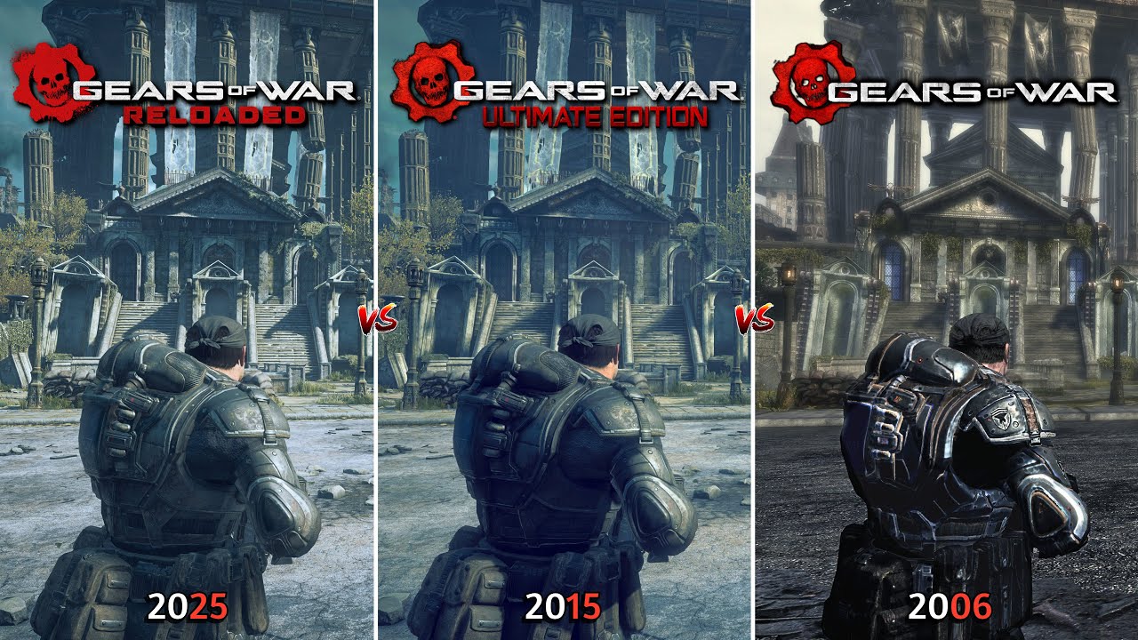 Gears of War: Reloaded vs Ultimate Edition vs Original - Graphics and Details Comparison