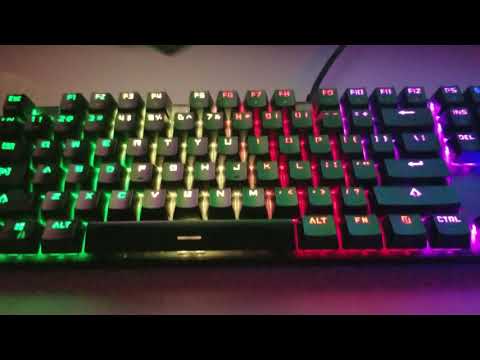 Red Dragon Griffen mouse + P010 Aurora mousepad, Aukey rgb mech keyboard and SADES SA903 headset.