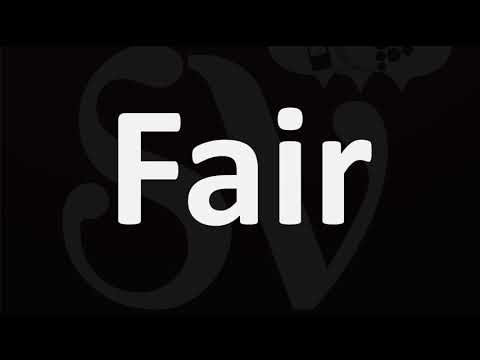 How to Pronounce Fair?