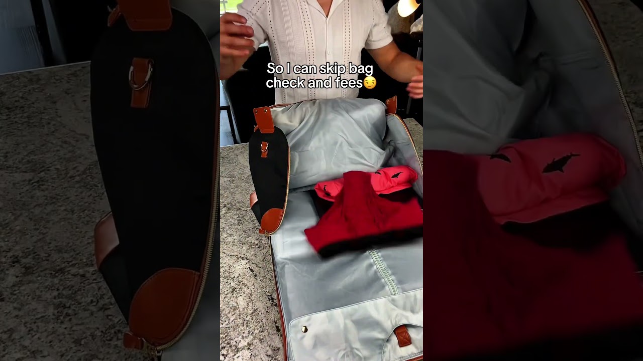 No more baggage fees😈 #travelhacks #vacationmode #travelbags #travel2025