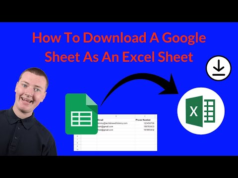 How To Download A Google Sheet As An Excel Sheet