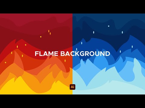 Create Flames Background - Adobe Illustrator Tutorial