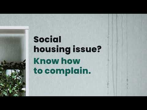 Social housing issue? Know the steps to complain.