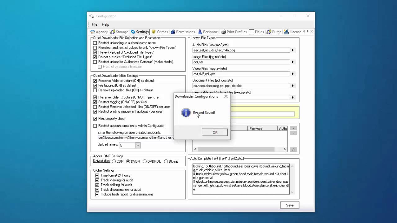 QuickDME™ SMTP Setup and Use
