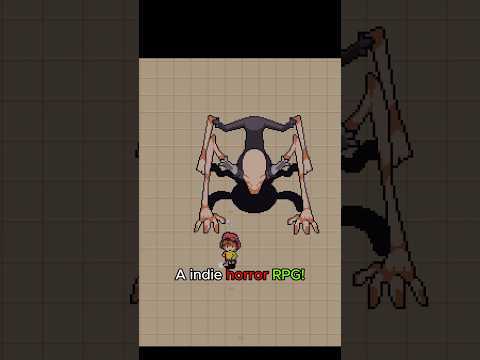 Indie RPG with horror elements sprinting enemy #pixelart #horrorgaming #jrpg #indiegame #backrooms