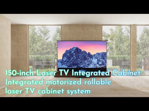 SCREEN PRO 150 Inch Integrated Rollable Laser TV Cabinet