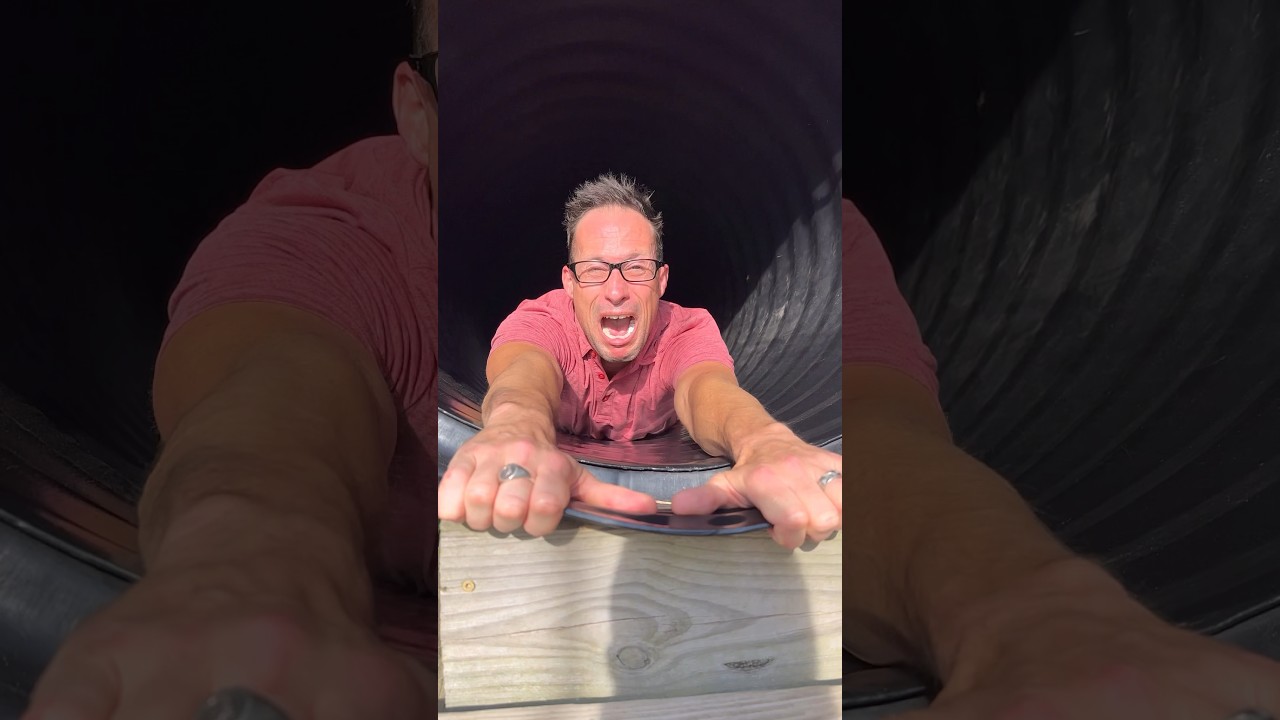 SCARY SLIDE REVENGE ON DAD #shorts