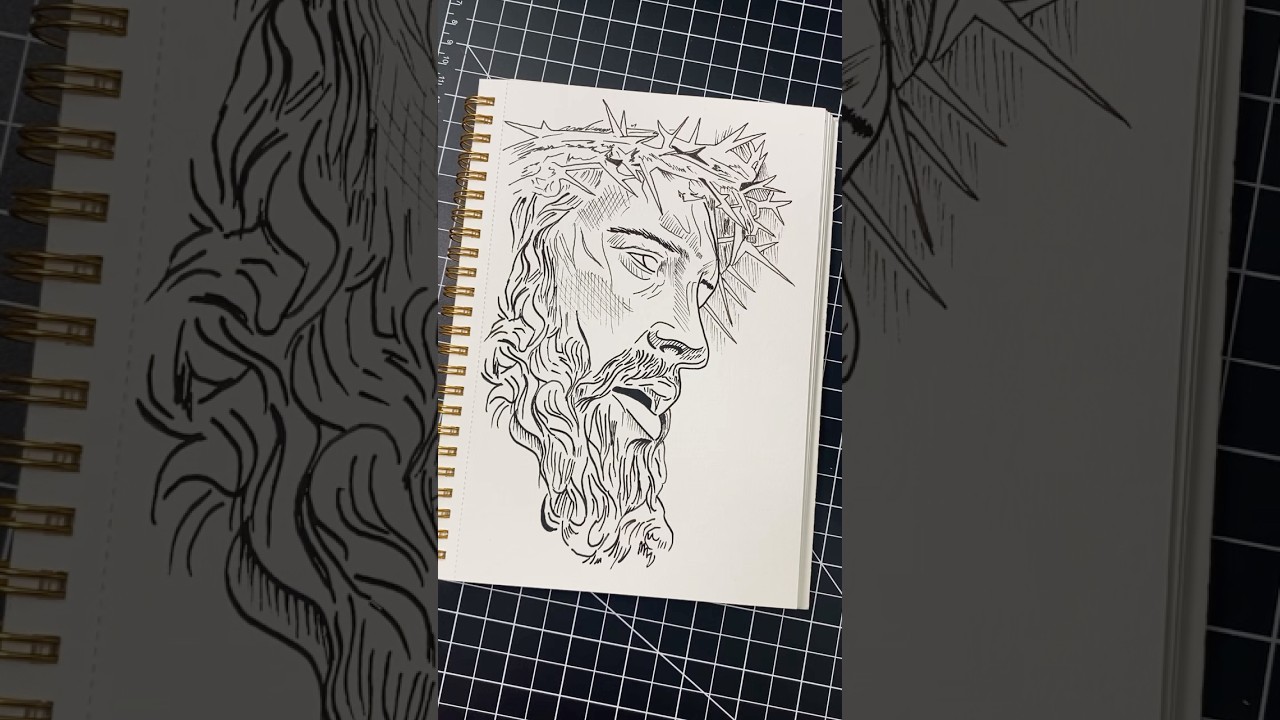 How to draw Jesus #jesus #drawing #jesuschrist #jesusdrawing #howtodraw