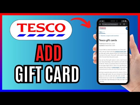HOW TO ADD GIFT CARD TO TESCO 2025!
