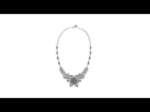 Ottoman Silver Jewelry Collection "Flower" 18" Necklace