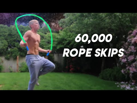 Man Tries a 2,000 Jump Rope Skip Challenge for 30 Days Video