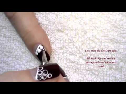 Best Nail Art 2016 - DOTTING TOOL Nail Art In Gradient Negative Space Design