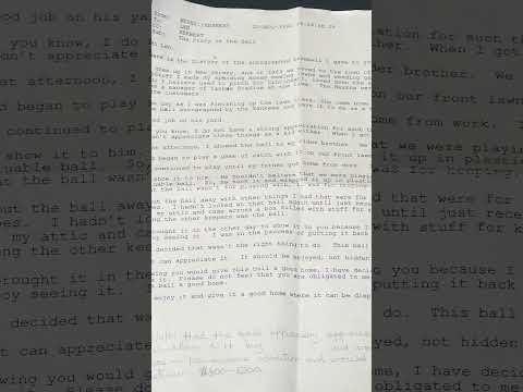$2,000 1963 Yankees Signed Baseball Origin Story