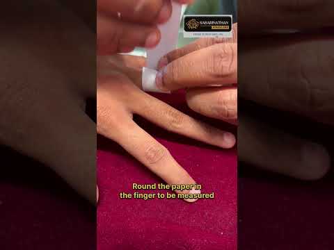 Find your ring size in home |Day 18 of 100 days| best jewellery in Madurai | http://surl.li/vdjrqu