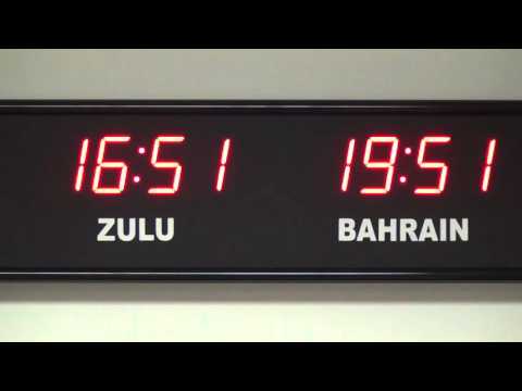 BRG Precision Products 661N Fixed Position, Time Zone Clock