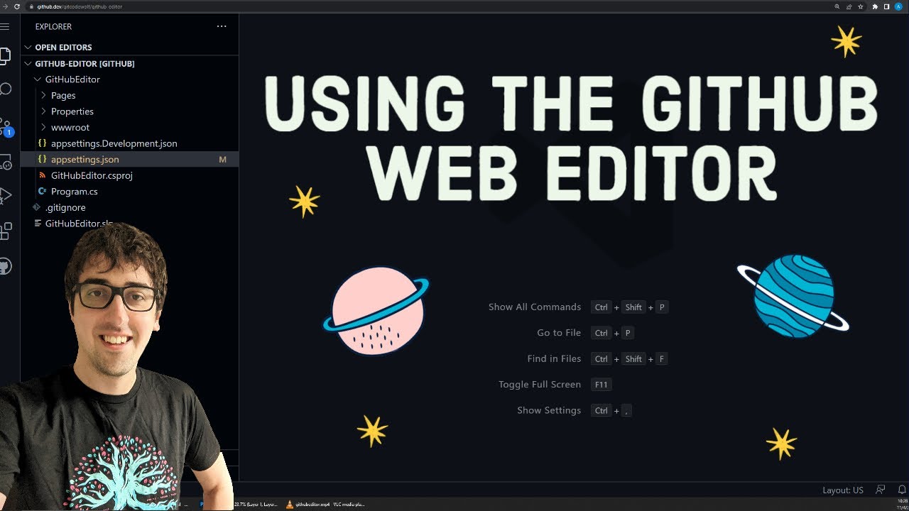 Using the GitHub Web Based Editor