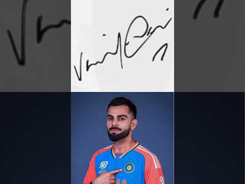 Top 10 Indian cricketer's signature #cricket #shorts #youtubeshorts #viratkohli #rohitsharma #msd