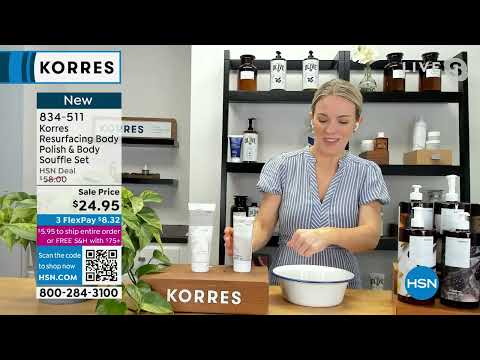 Korres Resurfacing Body Polish   Body Souffle Set