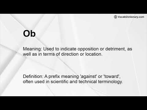 Ob Meaning
